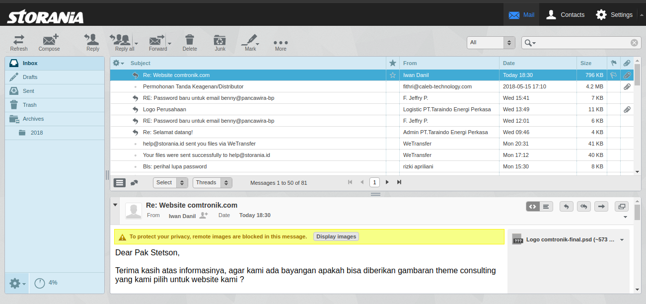 Hosting Email Terbaik dan Lebih Aman di Jakarta Indonesia